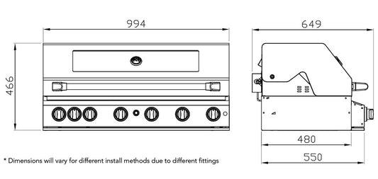 Smart Stainless Steel 6 Burner Built-In BBQ – The BBQ King